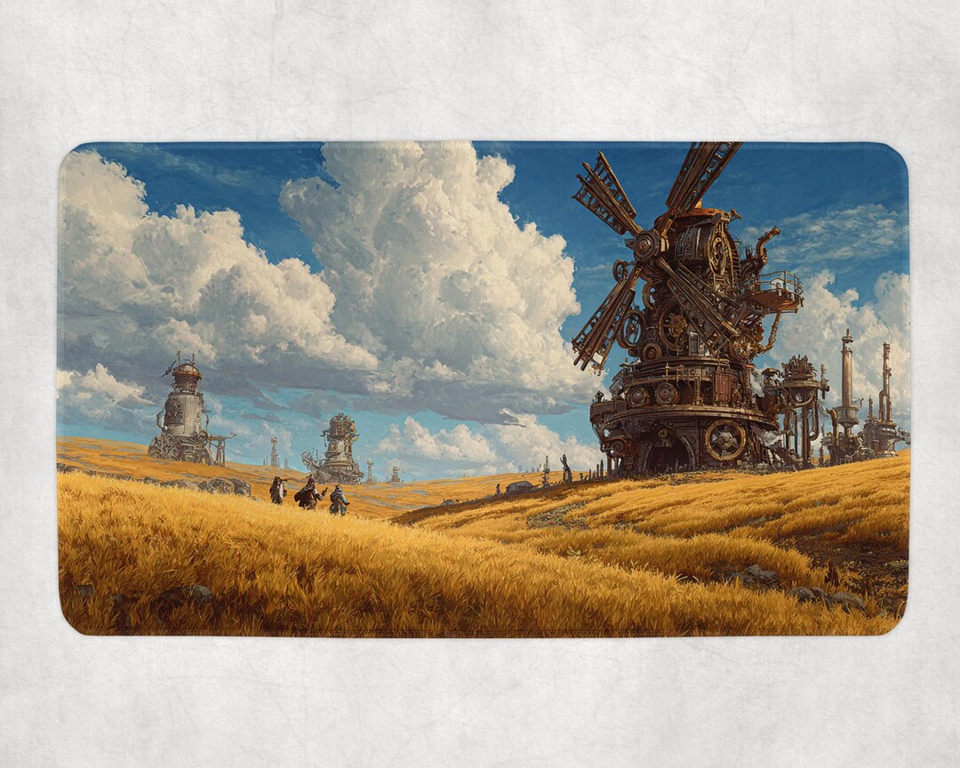Steampunk Plains Themed Playmat | Unofficial MTG Playmat | Gift for ...