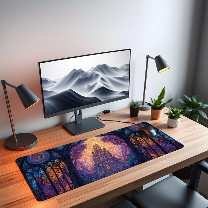Lorcana Playmat | Stained Glass Castle Themed Playmat | Unofficial MTG ...