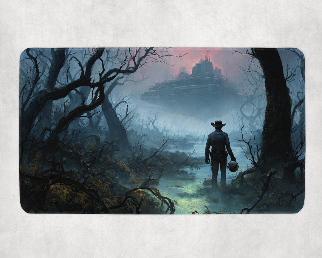 MTG Playmat | Space Cowboy Swamp Themed Playmat | Unofficial MTG ...