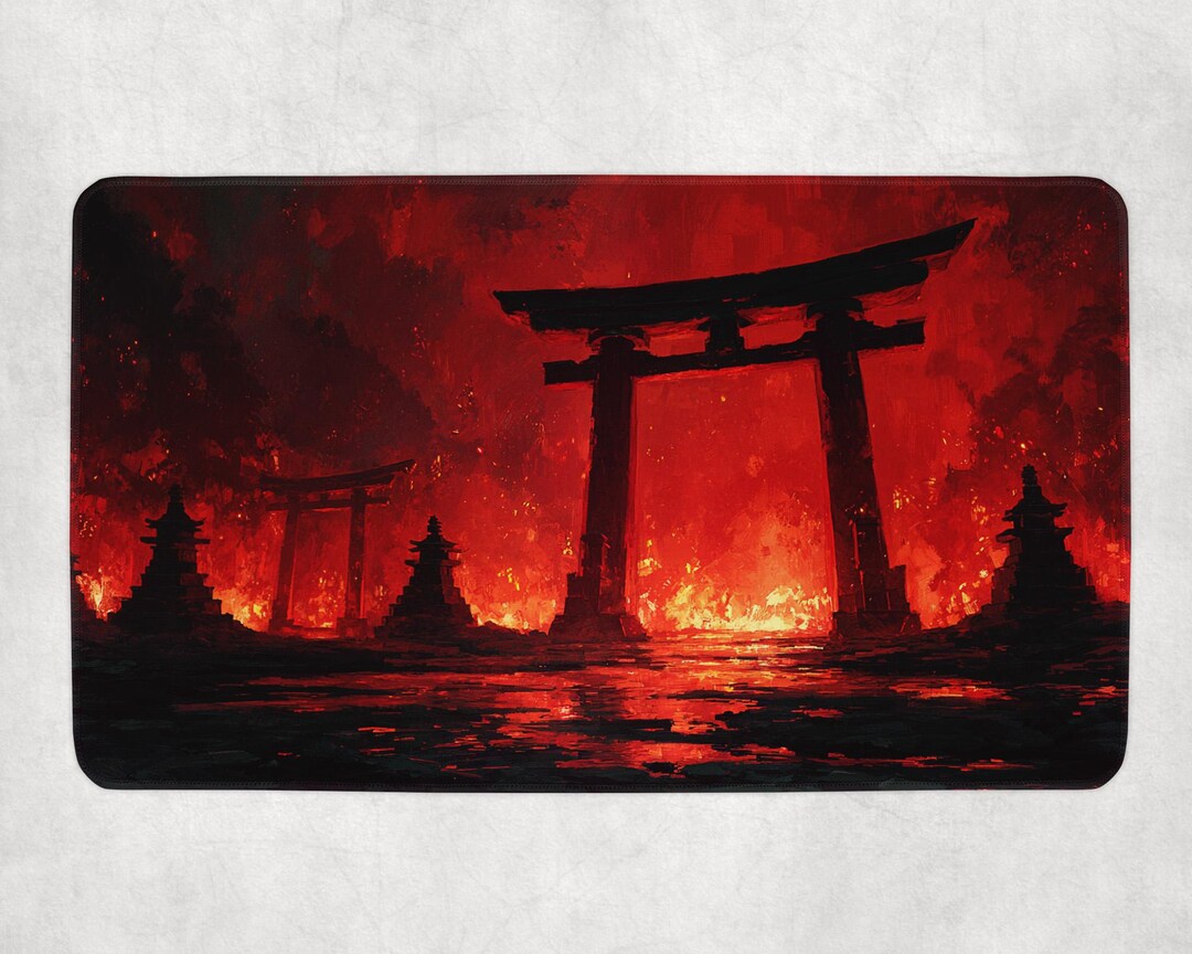 Kamigawa Inspired Rakdos Demonic Shrine MTG Playmat | Magic the ...