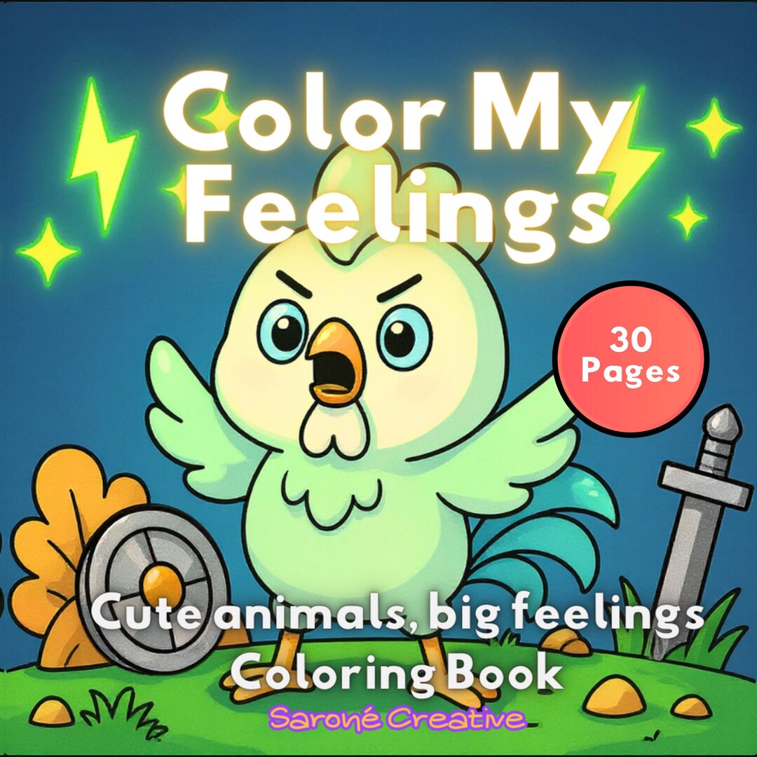 Kawaii Coloring Book Color My Feelings – Anti-stress and Relaxing ...