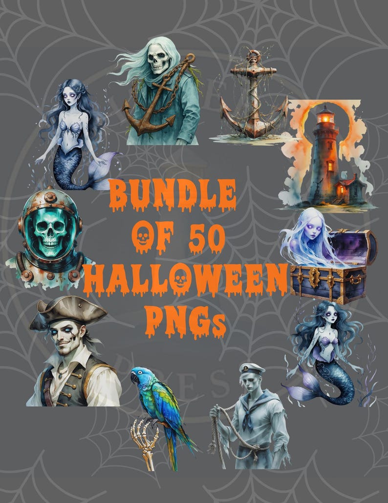 50 Nautical Halloween PNG Clipart | Haunted Lighthouse, Pirate, Spooky ...