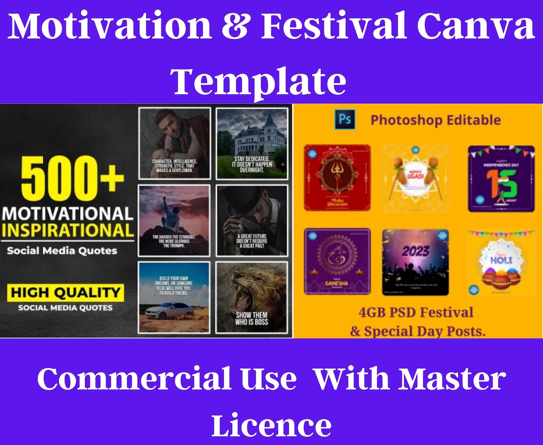 Canva & PSD Template Mega Pack | Crypto, Infographics, Motivational ...