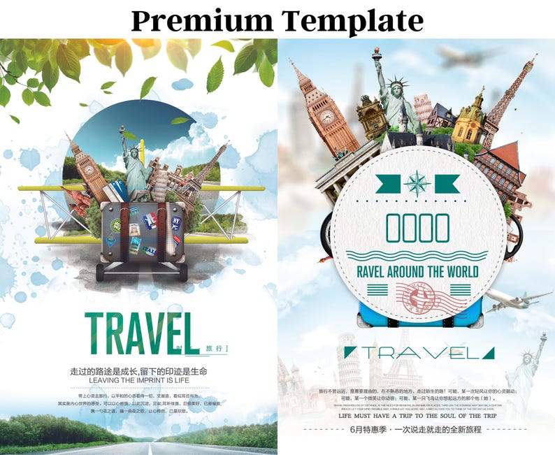 Corporate Travel Banner Templates | Editable Canva PSD Designs ...