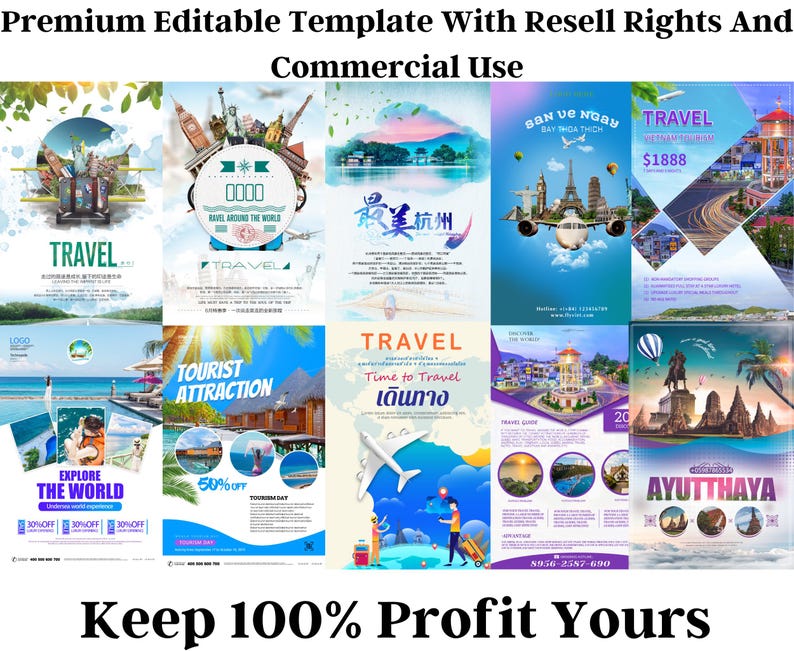 Corporate Travel Banner Templates | Editable Canva PSD Designs ...