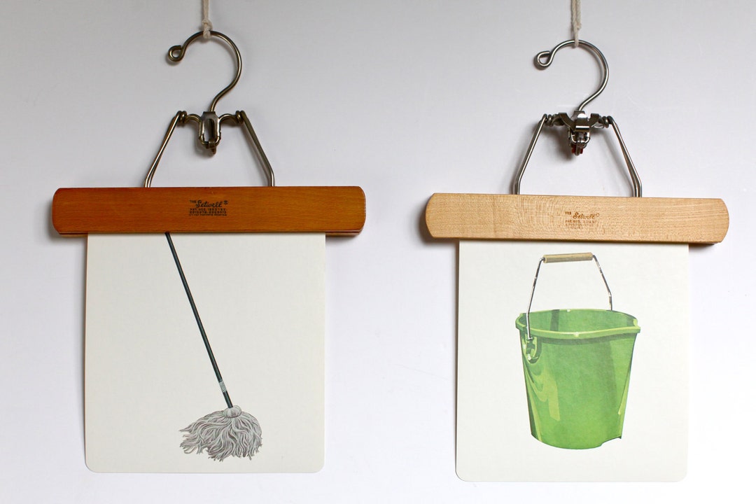 Large Vintage Language Flash Card Set, Mop and Bucket,1980s - Etsy
