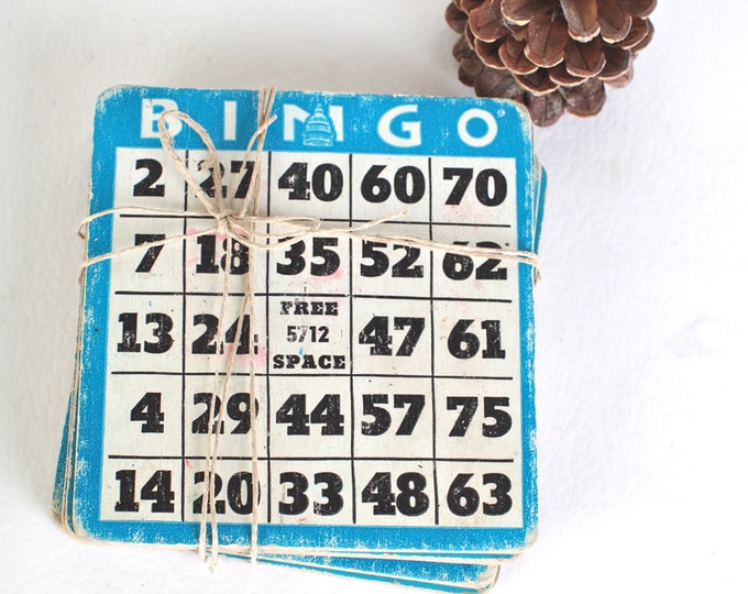 Hard Cardboard Bingo Cards, Set of 10 - Etsy
