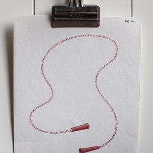 Large Vintage Language Flash Card Set, Roller Skates and a Jump Rope ...