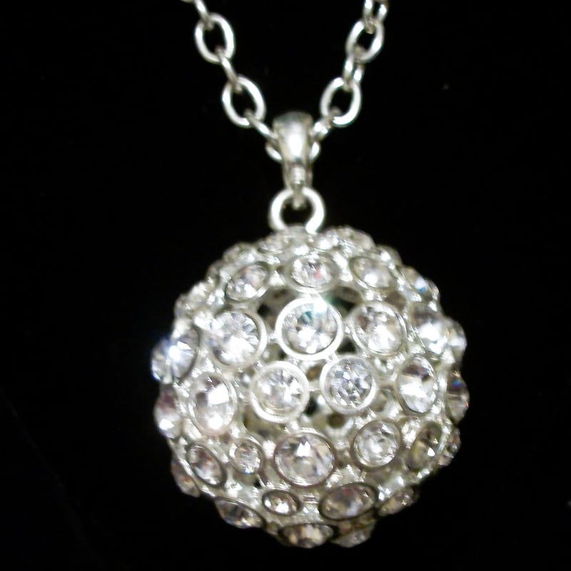 Disco Ball Long Necklace - Etsy