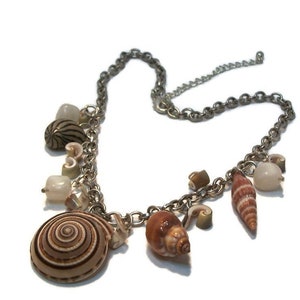Vintage Seashell, Boho Shell Necklace, Summer Jewelry, Bohemian ...