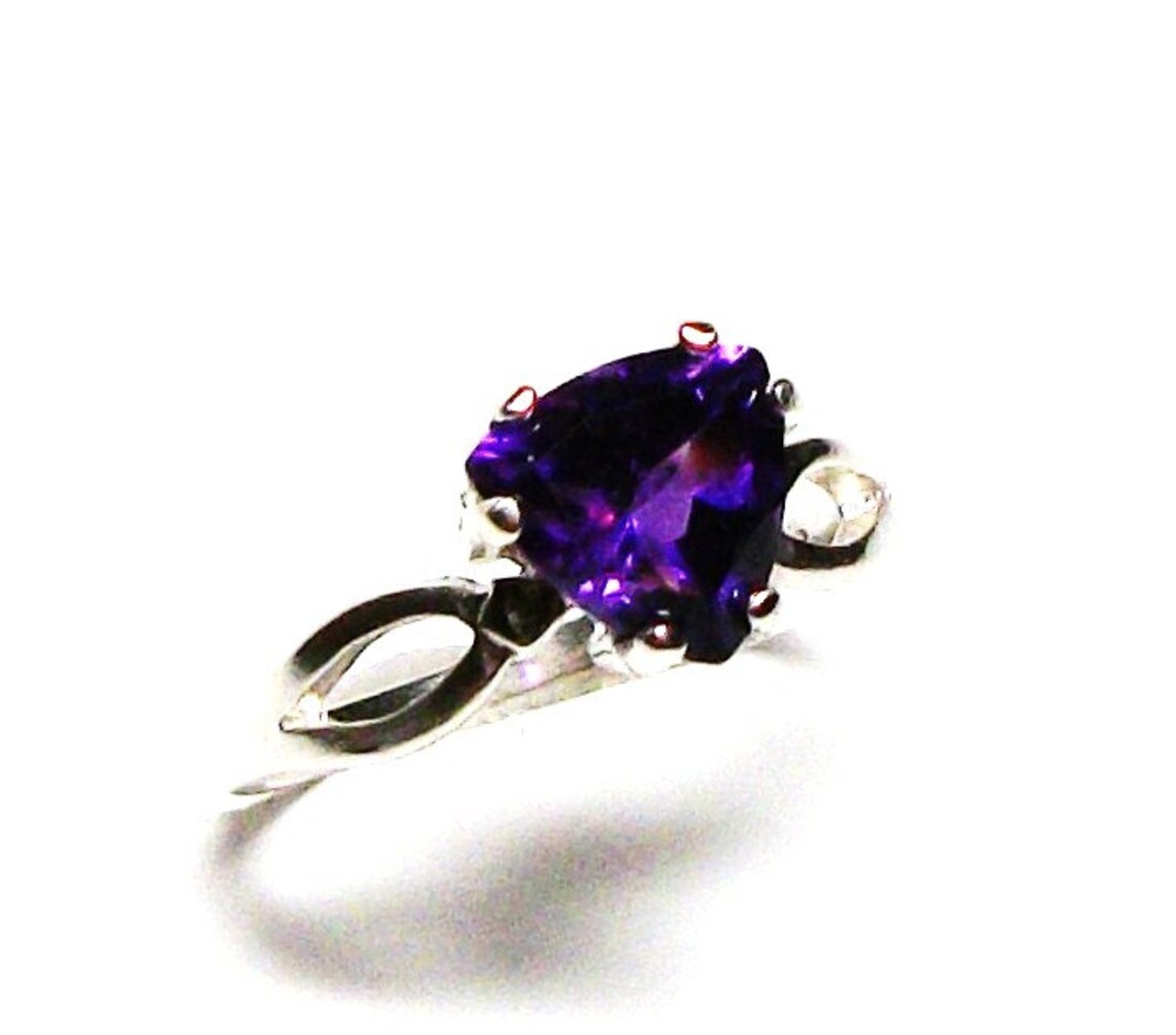 Amethyst Amethyst Ring Birthstone Ring Solitaire Ring - Etsy