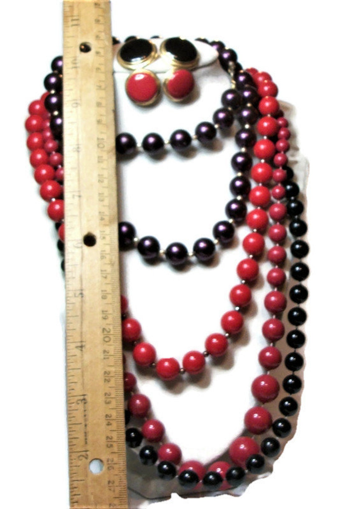 Vintage Bead Necklace Assorted Beads Detash Jewelry Enamel - Etsy