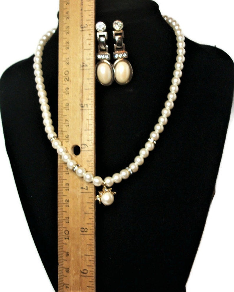 Vintage Faux Pearls Wedding Pearls Pearls Rhinestones Faux - Etsy