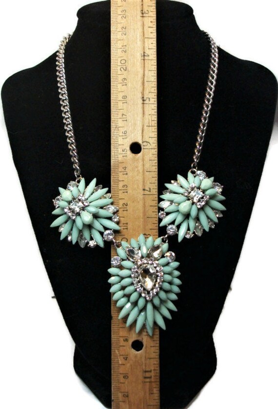 Vintage statement piece, mint green jewelry, vintage … - Gem