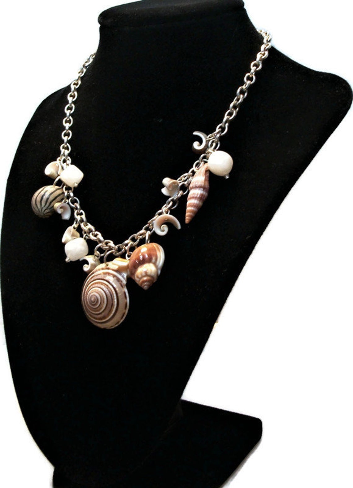 Vintage Seashell, Boho Shell Necklace, Summer Jewelry, Bohemian ...