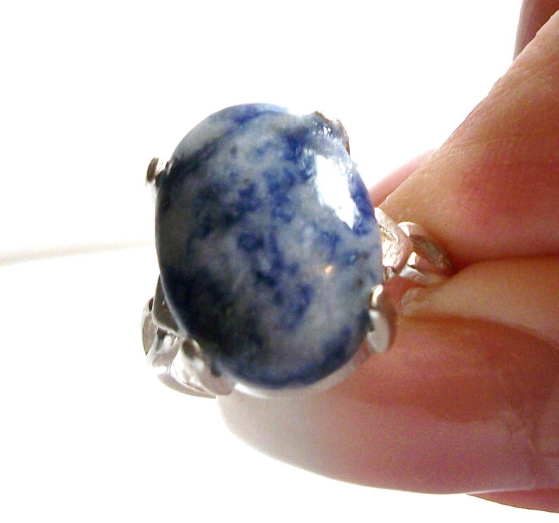 Sodalite Sodalite Ring Cocktail Ring Cabochon Ring | Etsy