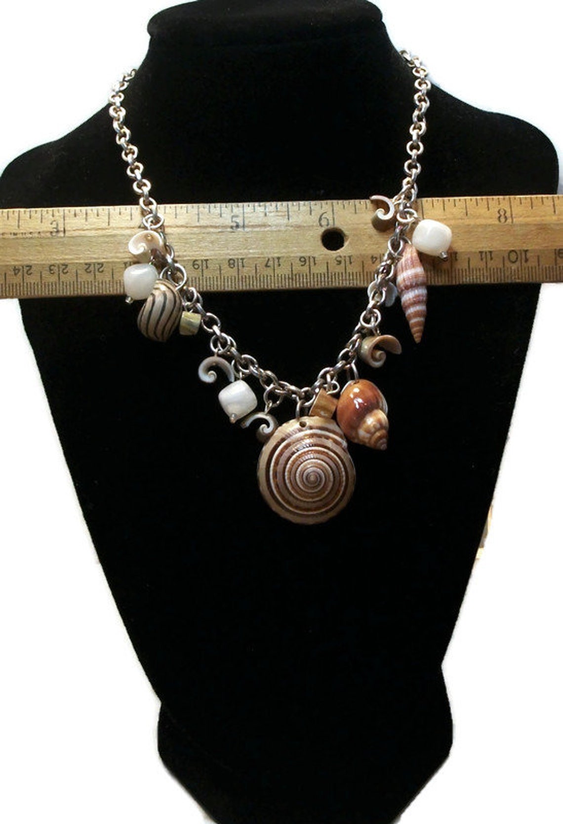 Vintage Seashell, Boho Shell Necklace, Summer Jewelry, Bohemian ...