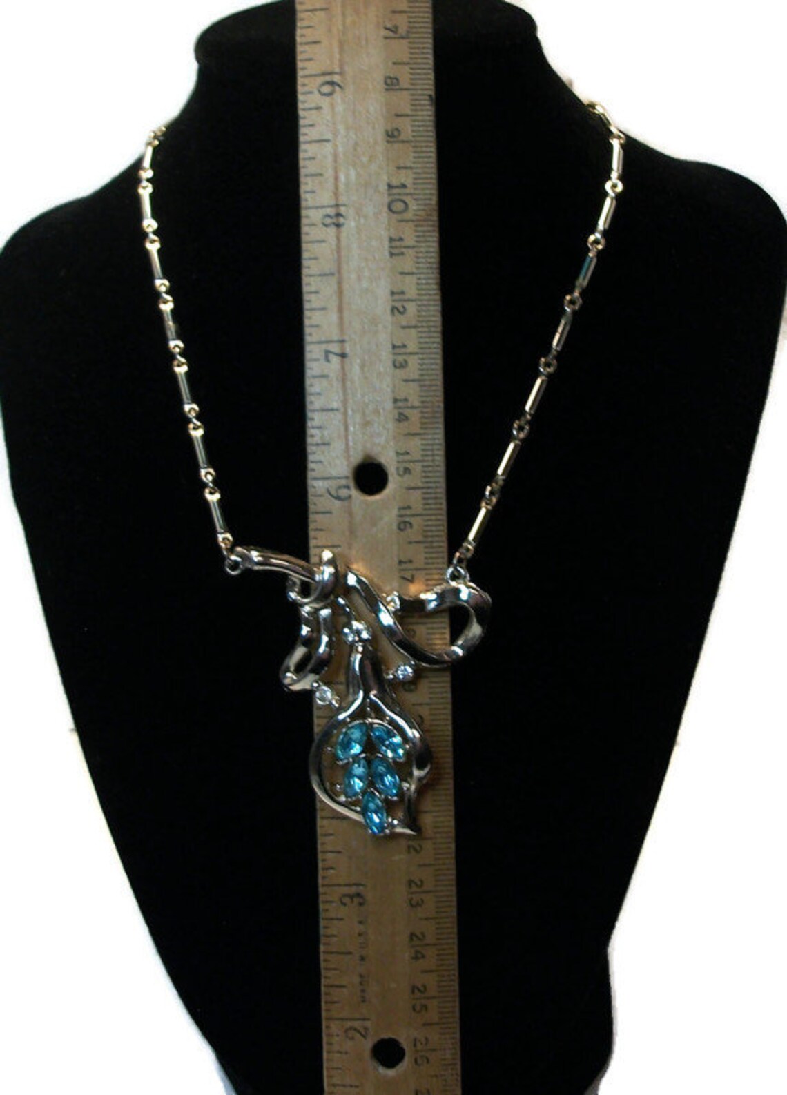 Vintage Necklace Authentic Vintage Statement Necklace Blue - Etsy