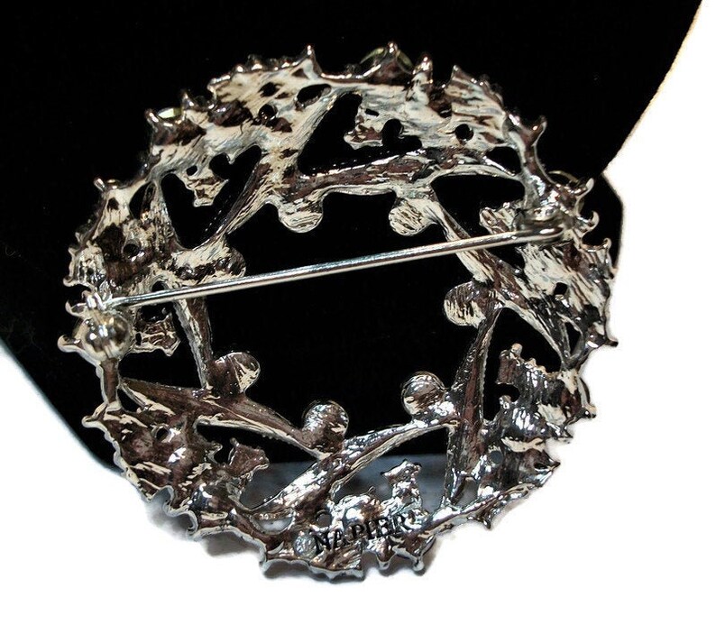 Vintage Napier Pin Napier Wreath Pin Pink Purple Blue - Etsy