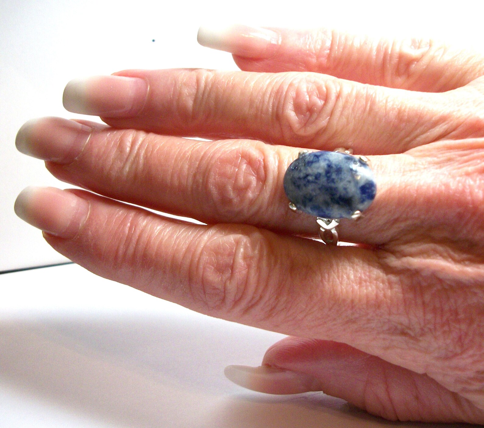 Sodalite Sodalite Ring Cocktail Ring Cabochon Ring | Etsy