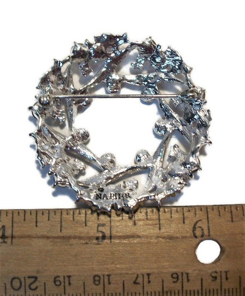 Vintage Napier Pin Napier Wreath Pin Pink Purple Blue - Etsy