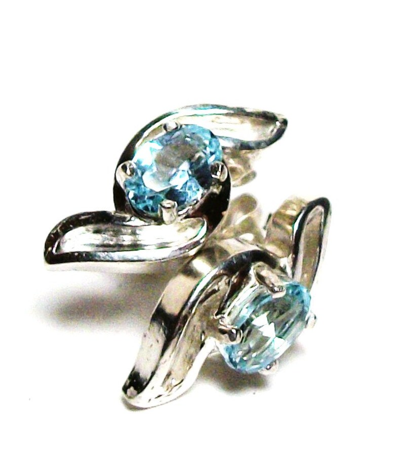 Topaz Earrings Topaz Stud Earrings Topaz Swirl Earrings - Etsy