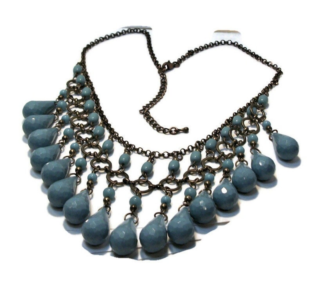 Vintage Bib Necklace Bib Necklace Statement Necklace Etsy