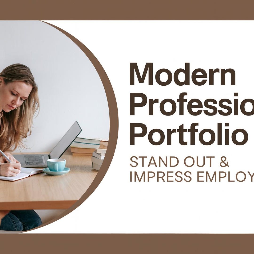 10-slide Professional Portfolio Template | Modern & Editable Design for ...