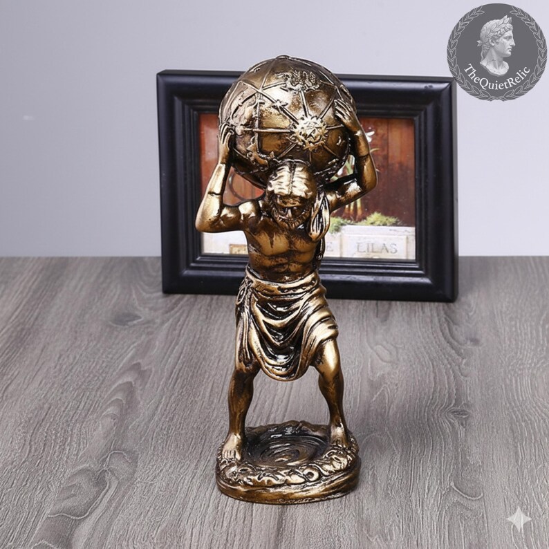 Sisyphus Resin Statue Retro Greek Mythology Decorative Sculpture for ...