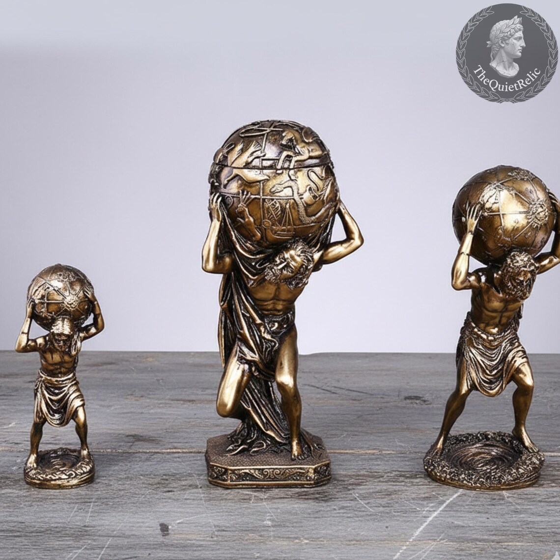 Sisyphus Resin Statue Retro Greek Mythology Decorative Sculpture for ...