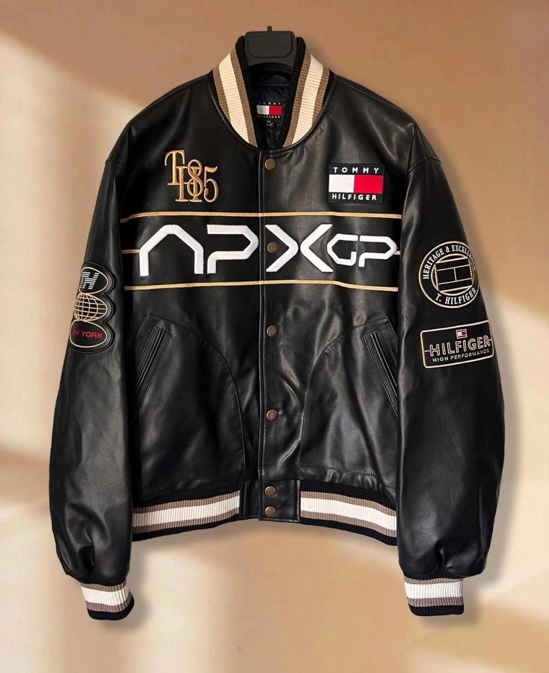APXGP F1 Movie Inspired Leather Bomber Jacket Genuine Cowhide ...