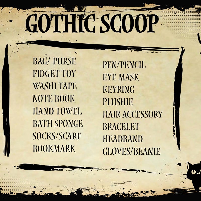 Gothic Lucky Scoops - Etsy