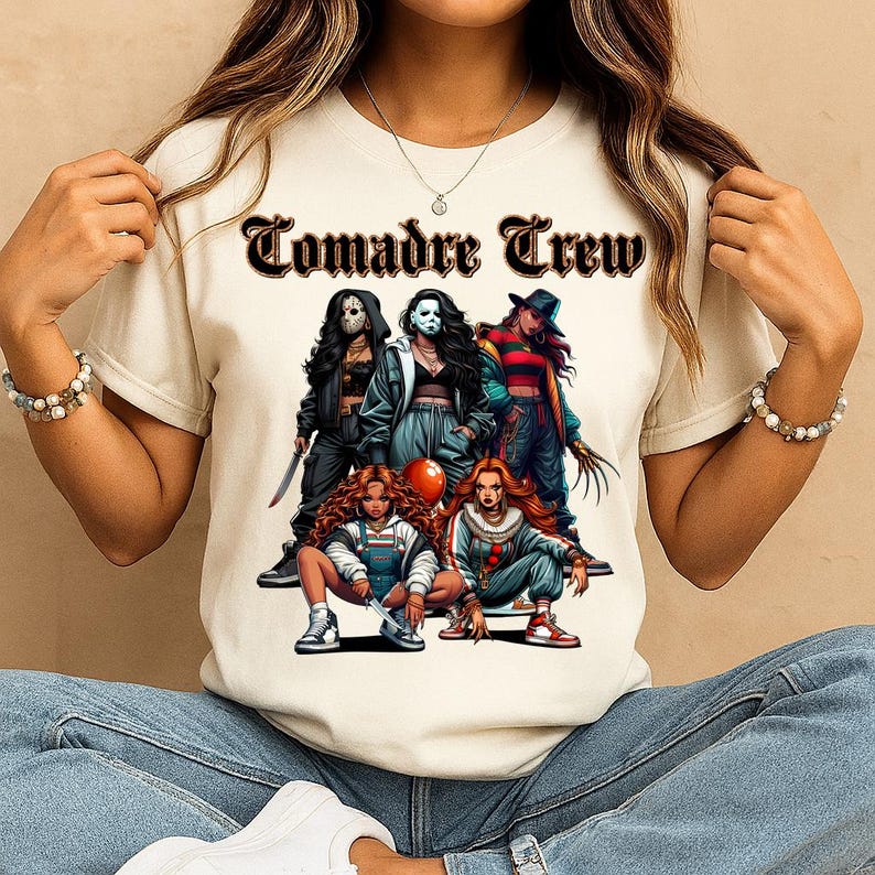 Comadre Crew Horror Movie Png, Girls Movie Killers Png, Retro Halloween ...