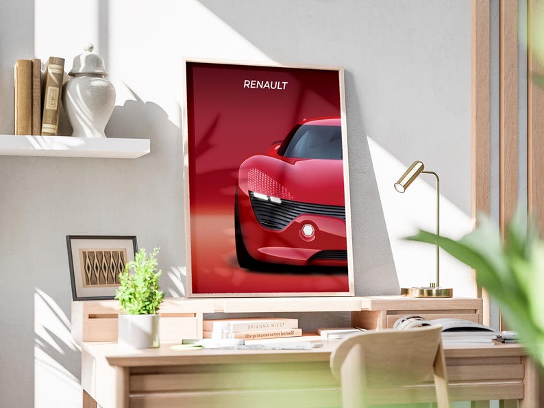 Renault Dezir, Super Car Posters, Car Wall Art, Father and Son Gift ...