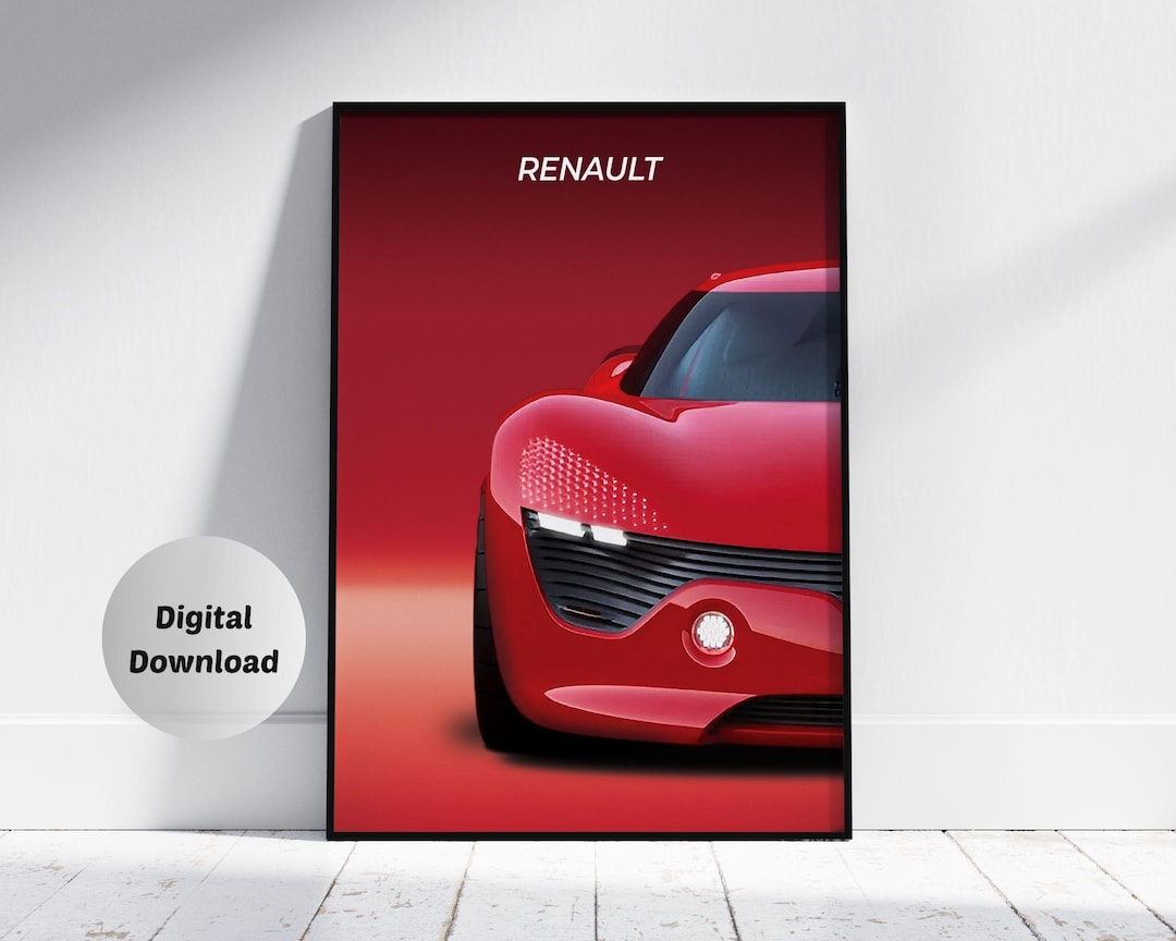 Renault Dezir, Super Car Posters, Car Wall Art, Father and Son Gift ...
