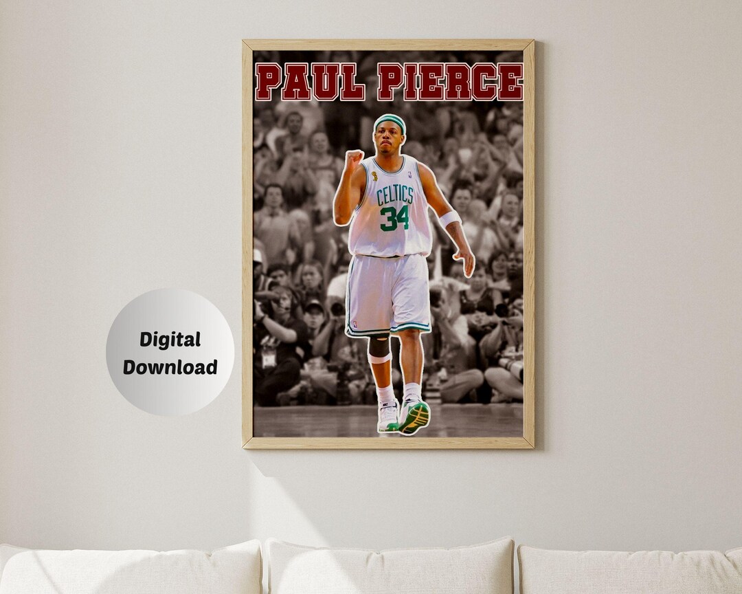 Paul Pierce, Gift for Fan, Sports Poster, NBA Fans, Basketball Gift ...