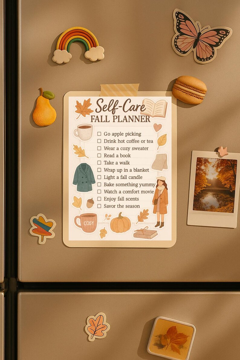 Fall Self-care Checklist | Wellness Planner | Autumn Routine Printable ...