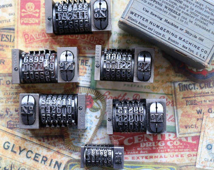 1 Antique Wetter Numbering Machine - Etsy