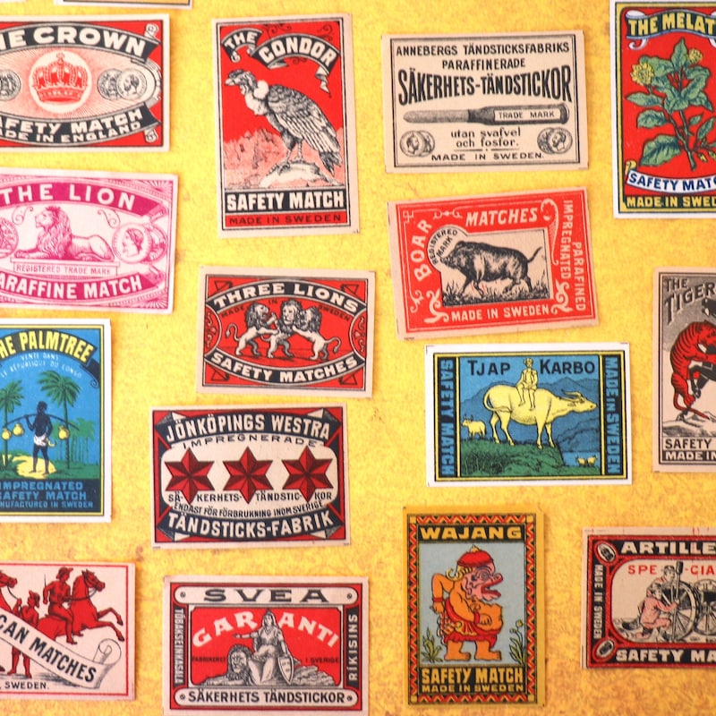 Matchbox Label - Etsy