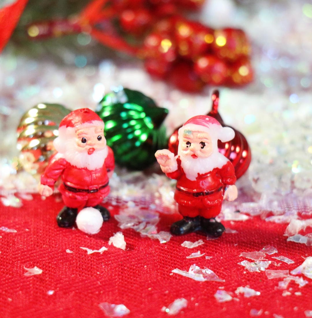 1 Vintage Miniature Wee Santa - Etsy