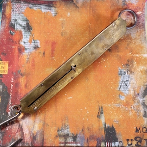 Vintage Salter's Improved Brass Spring Balance - Etsy
