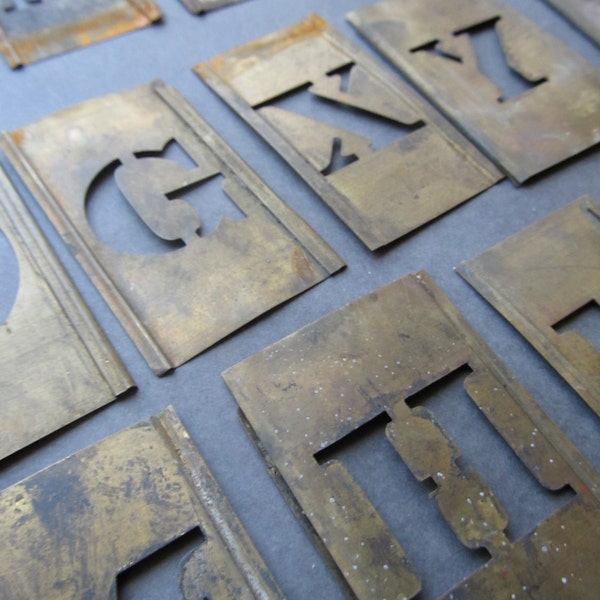 1 Inch Brass Letters - Etsy