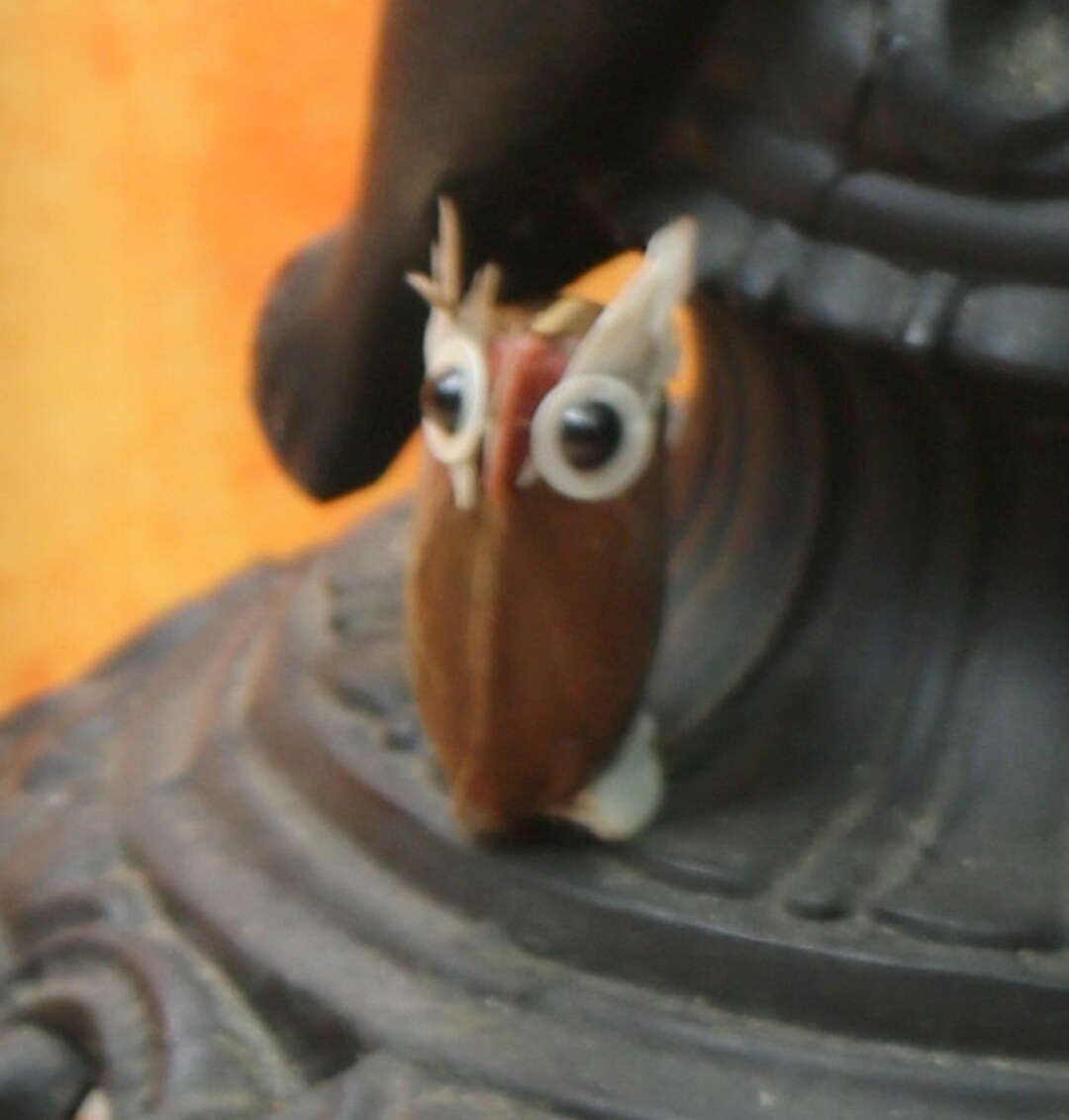 2 Vintage Miniature Owls Pick - Etsy