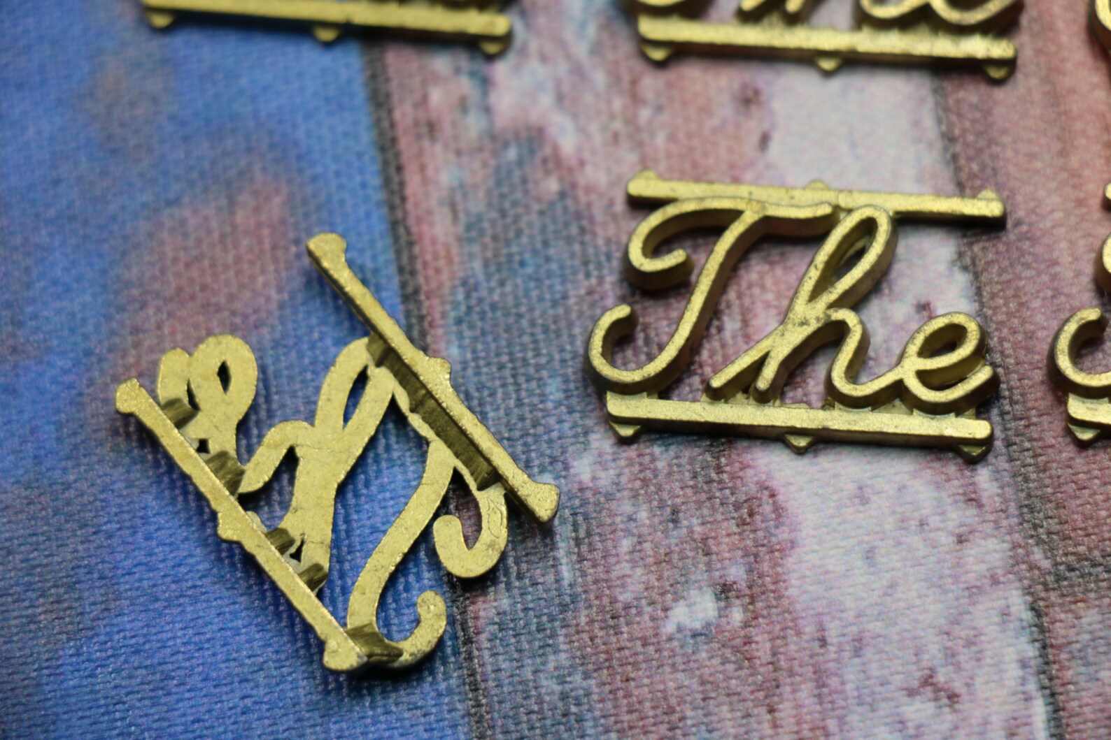 3 Vintage Brass Letters Etsy
