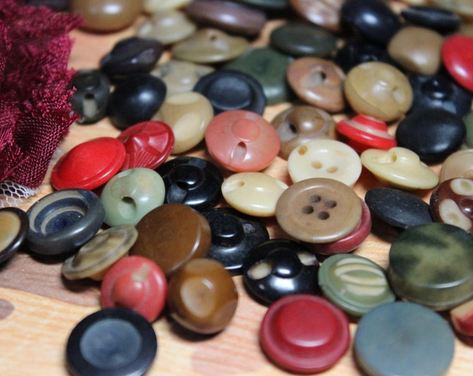 10 Vintage Vegetable Ivory Buttons - Etsy