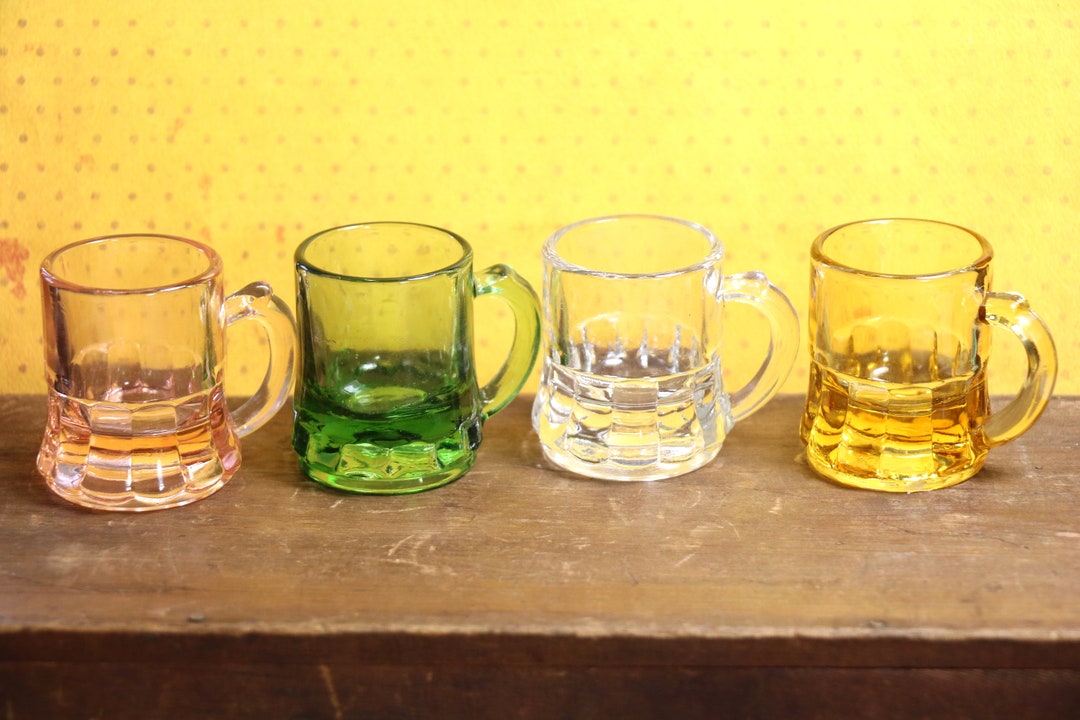 1 Vintage 1950's Federal Glass Mini Beer Mug Shot Glass - Etsy