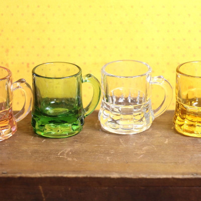 Federal Glass Mini Mugs - Etsy