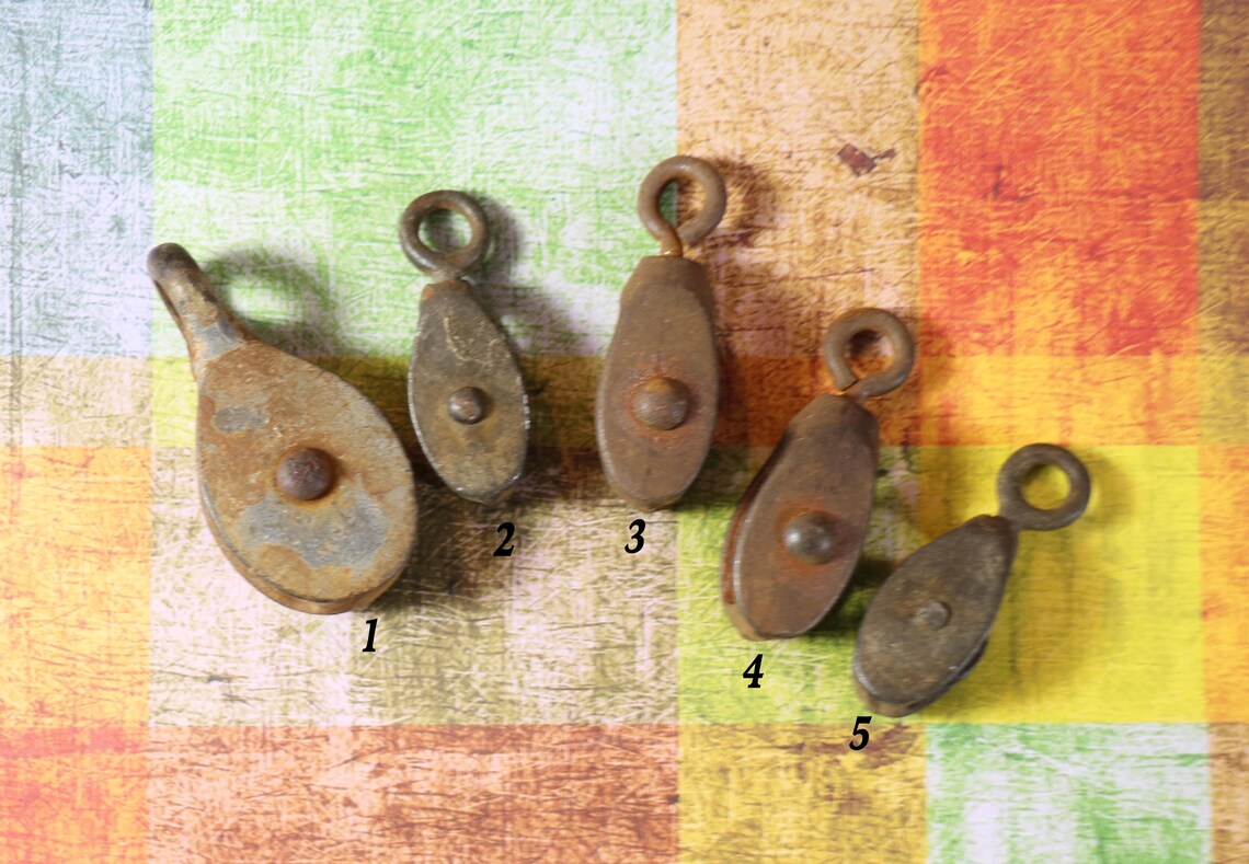 1 Vintage Small Pulley - Etsy