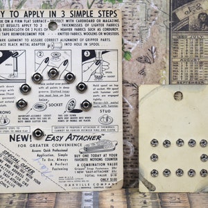 1 Pack of Unused Vintage Snaps - 6 to Choose From - Etsy