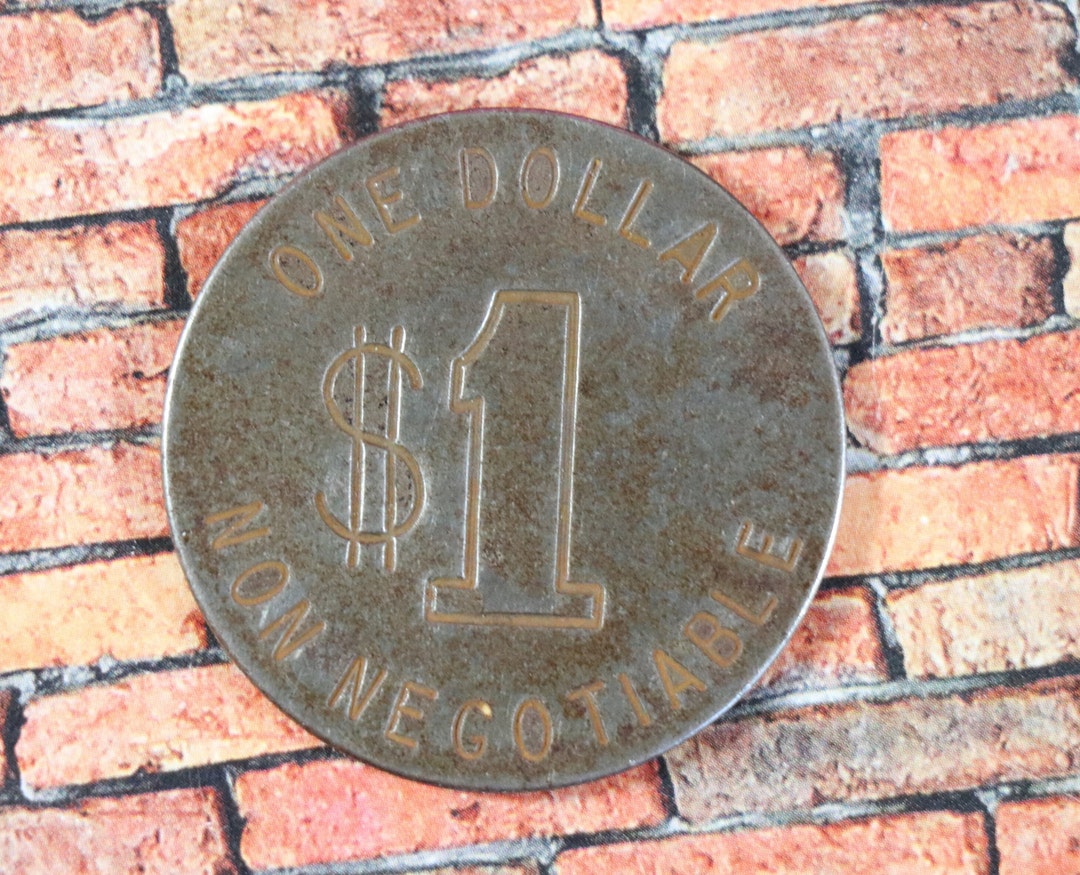 Vintage Metal Casino 1-dollar Token Coin - Etsy